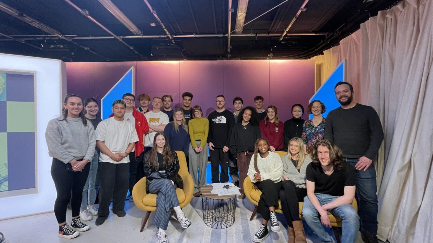 Journalism students go on air in former Channel 4 set | Faculty of Arts ...