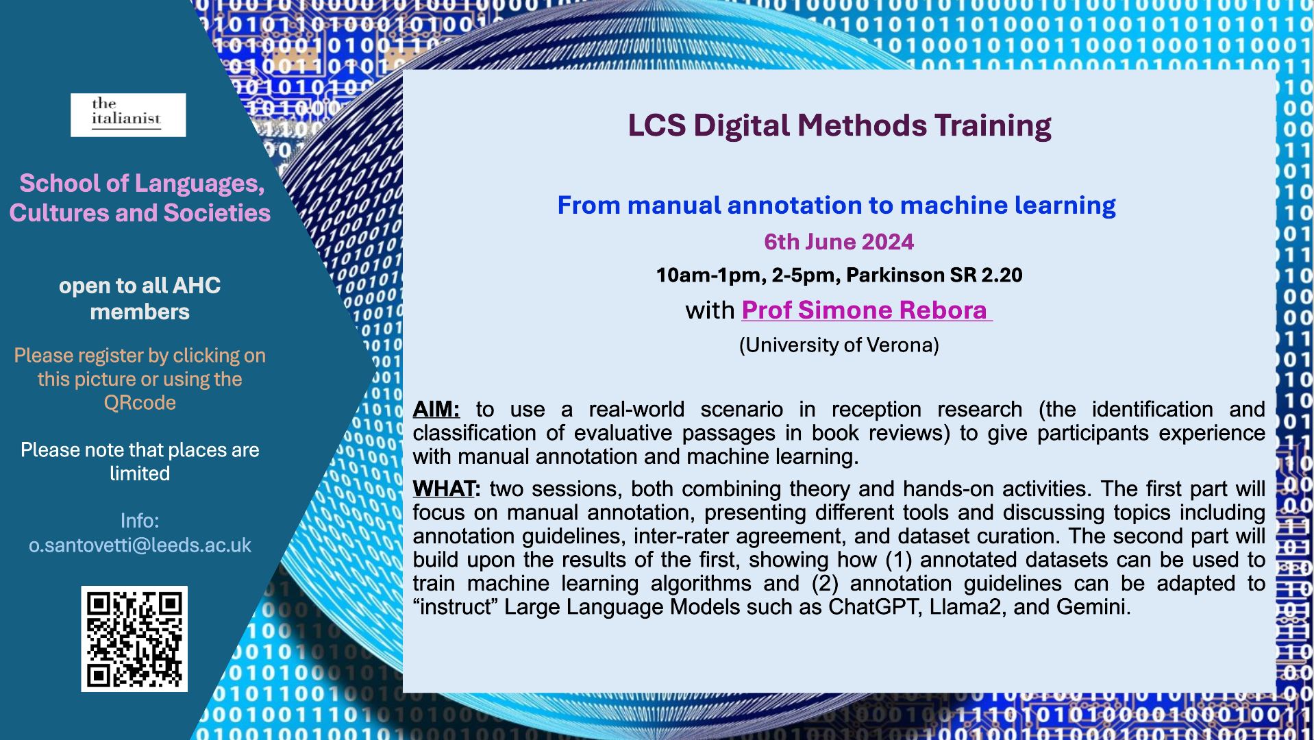 Digital Humanities Workshop: From Manual Annotation to Machine Learning ...
