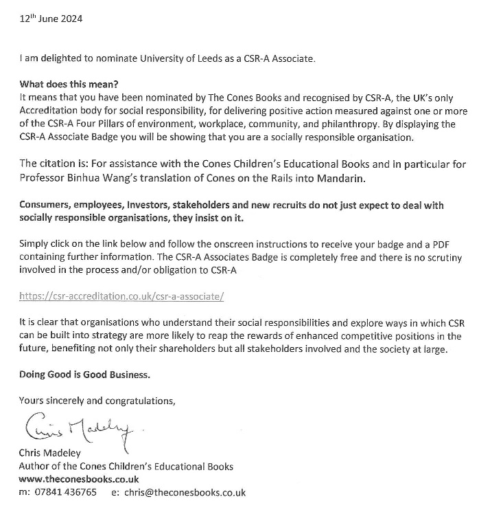 University of Leeds got recognition in corporate social responsibility ...